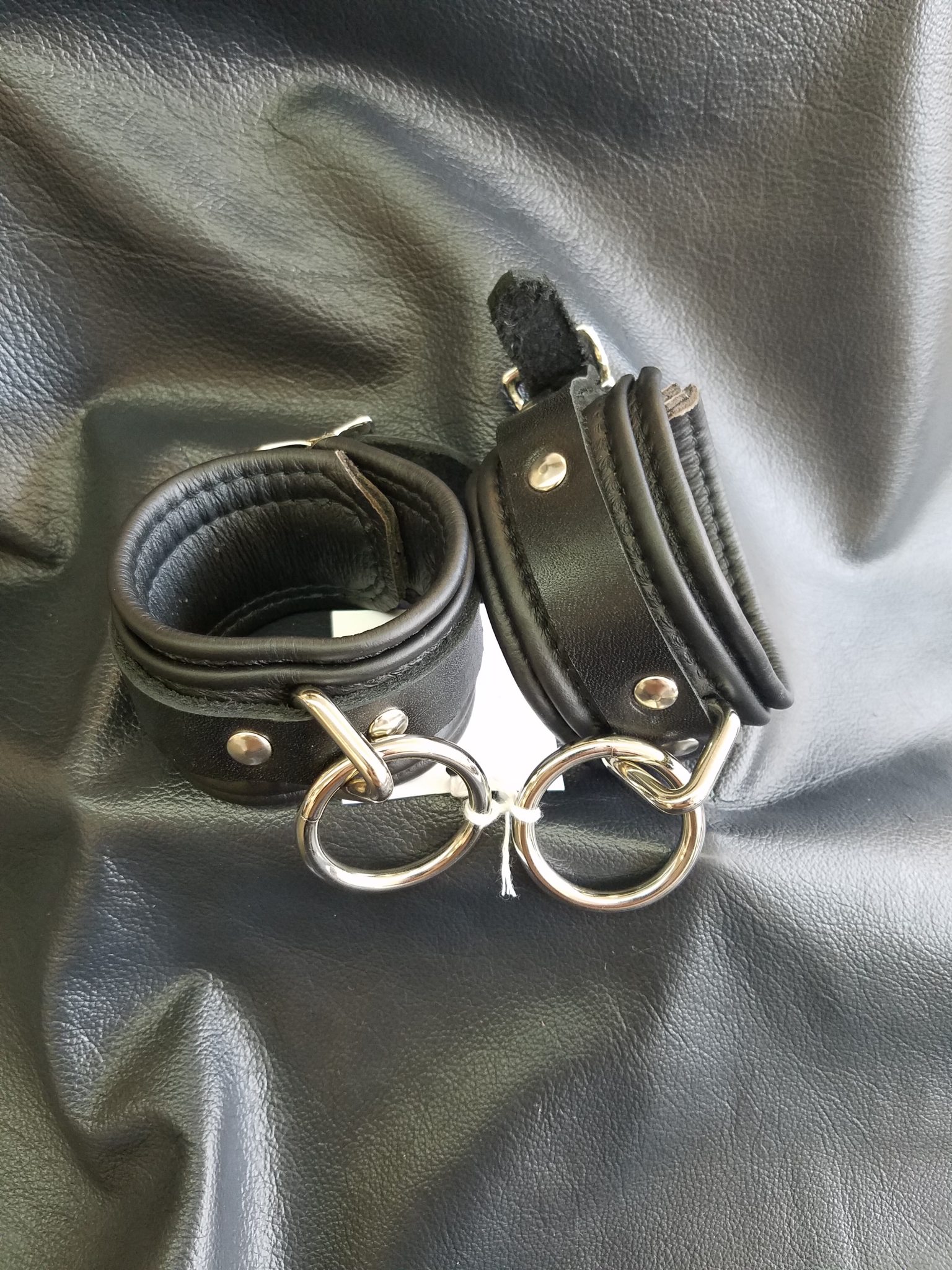 Deluxe Soft Black on Black Wrist Cuffs | Manor Gear